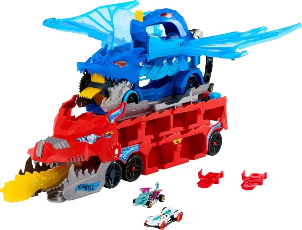 Игровой набор Hot Wheels JBM72 Дракон-перевозчик