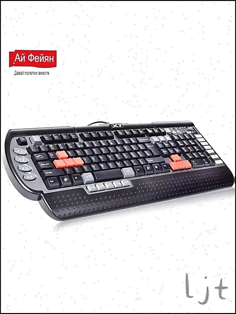 Клавиатура A4Tech X7-G800V, Английская раскладка, черный матовый