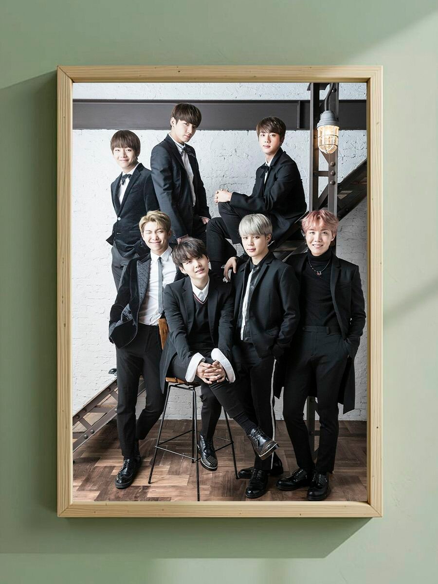 Постер, плакат на стену BTS K-Pop (А3)