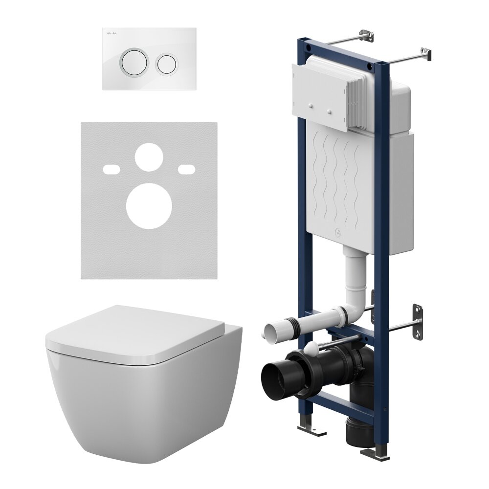 Унитаз с инсталляцией Am.Pm Aquaspin IS110101.901901