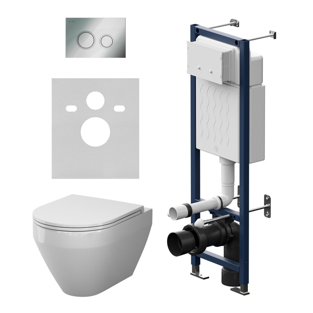 Унитаз с инсталляцией Am.Pm Aquaspin IS110151.701900