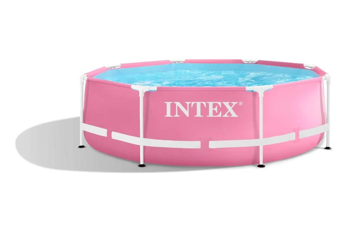 Каркасный бассейн Intex Pink Metal Frame 28290 (244х76 см), 2843 л