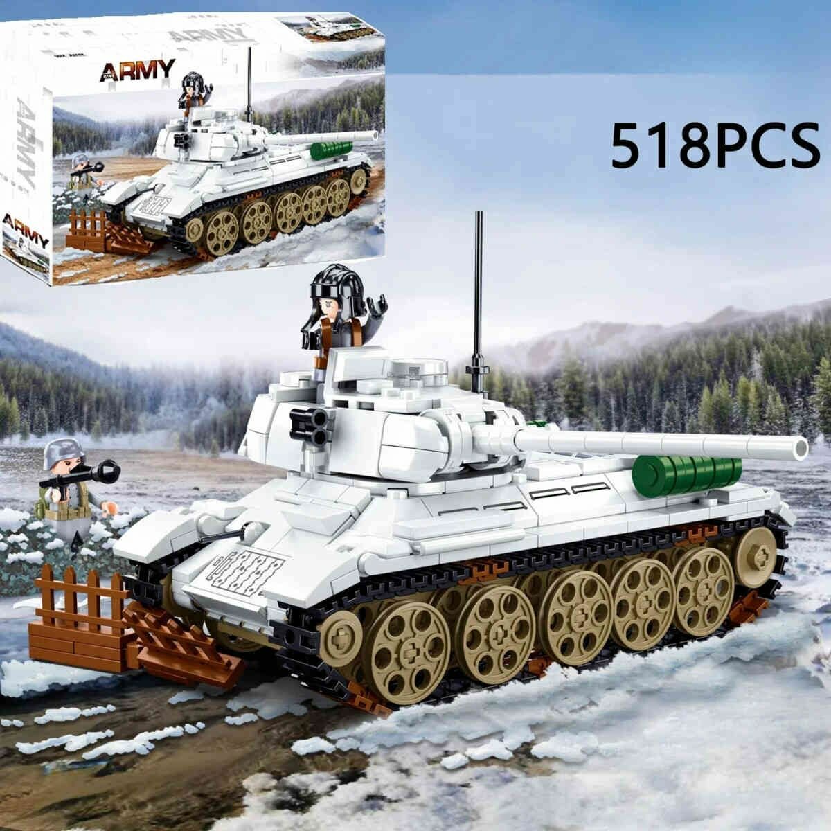 Строительные блоки T34-85, 518 шт