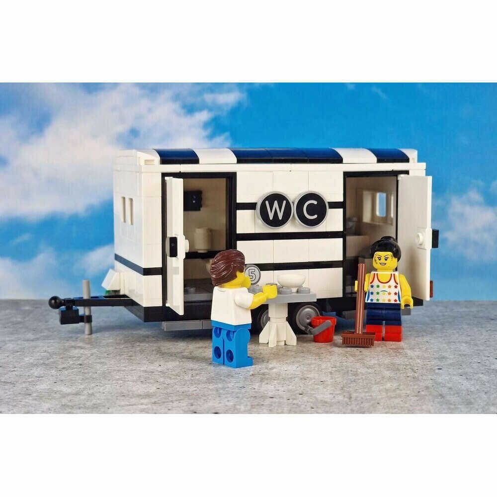 255шт. Конструктор Toilet Trailer Набор строительных блоков