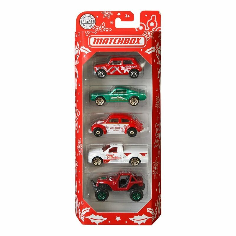 Matchbox Красная рождественская серия 5-штучный набор коллекция