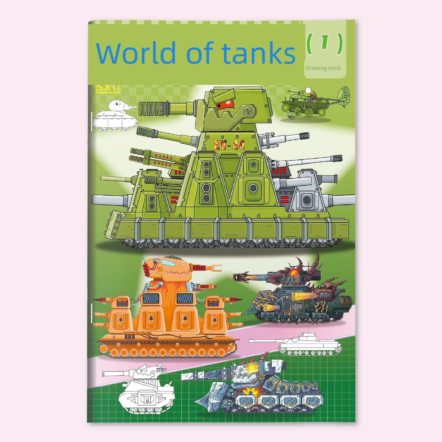 Раскраска World of Tanks том 1: Линейный рисунок для начинающих