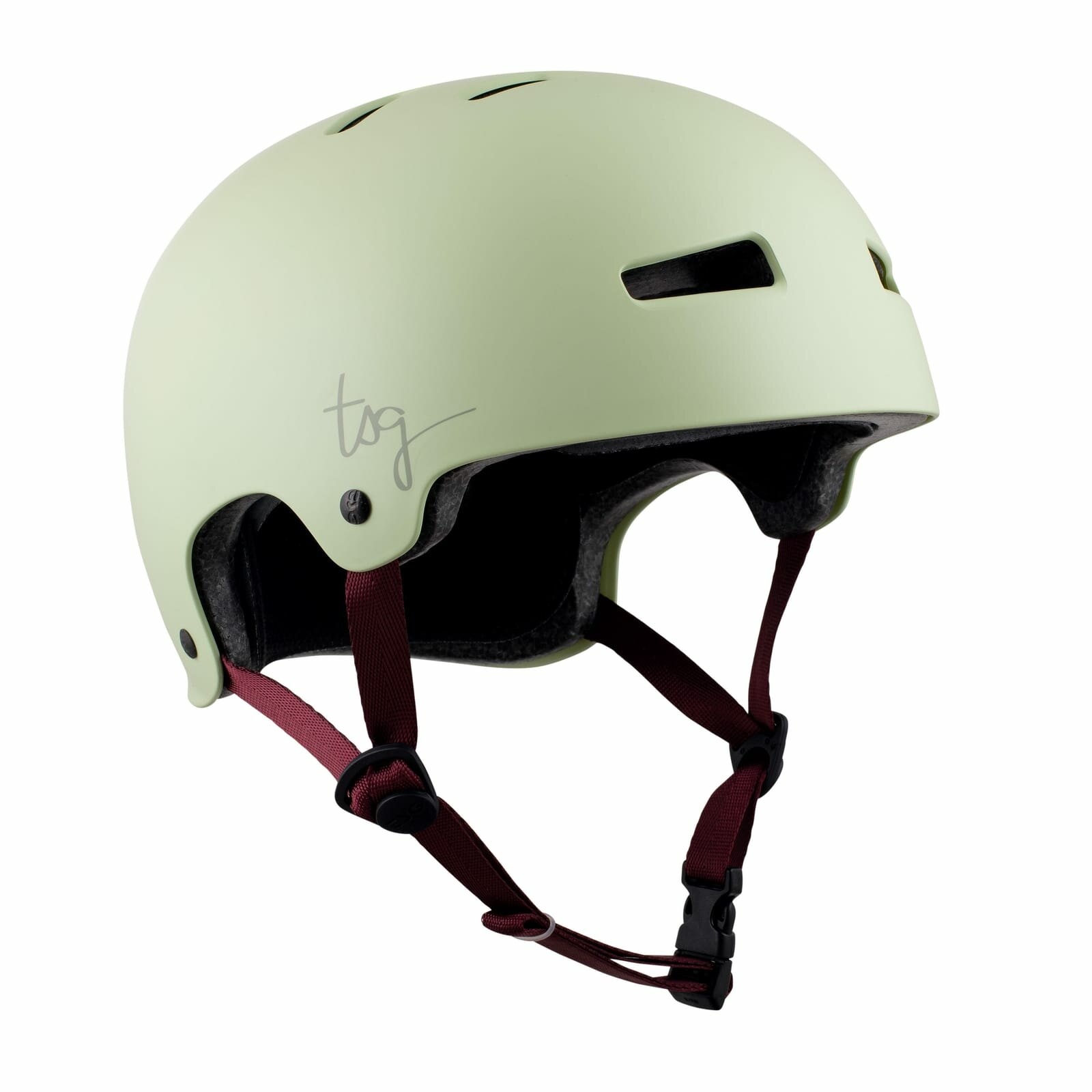DECATHLON шлем защитный tsg evolution wmn solid color satin matcha, зеленый/персиковый, размер xxs/xs
