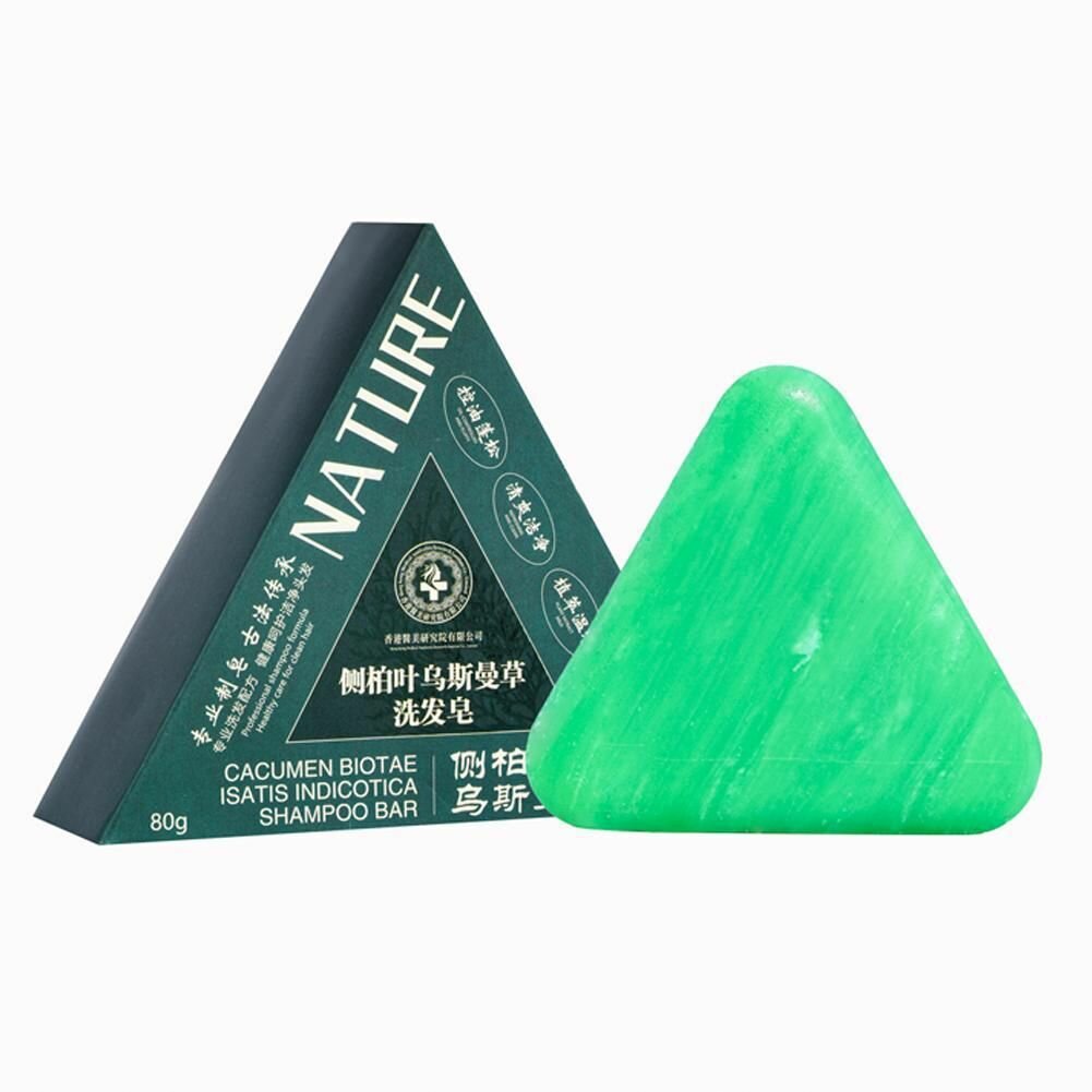 Натуральный твердый шампунь с водорослями, для жирных и быстро пачкающихся волос, 100 гр