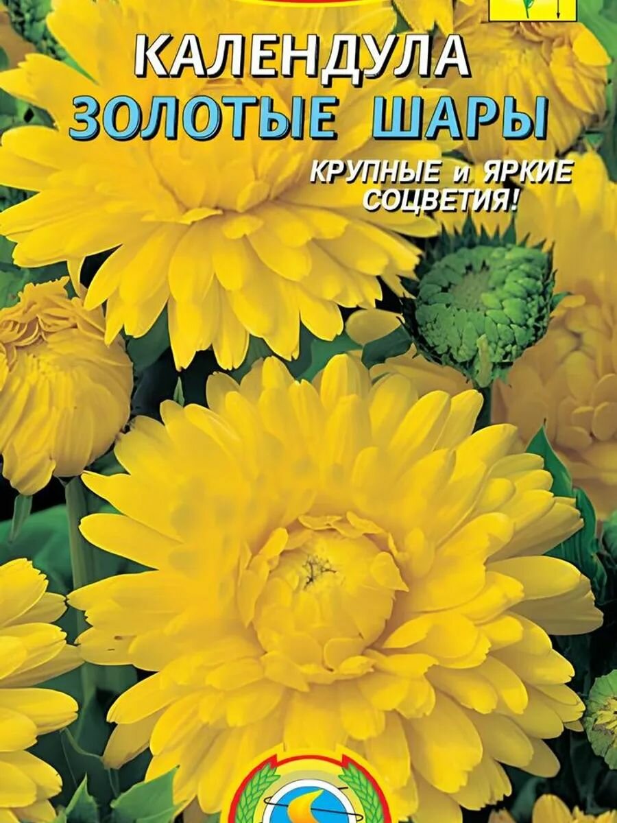 Календула Золотые шары 0,3 г, Плазменные семена