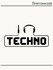 Термонаклейка для одежды и аксессуаров DTF-печать techno техно