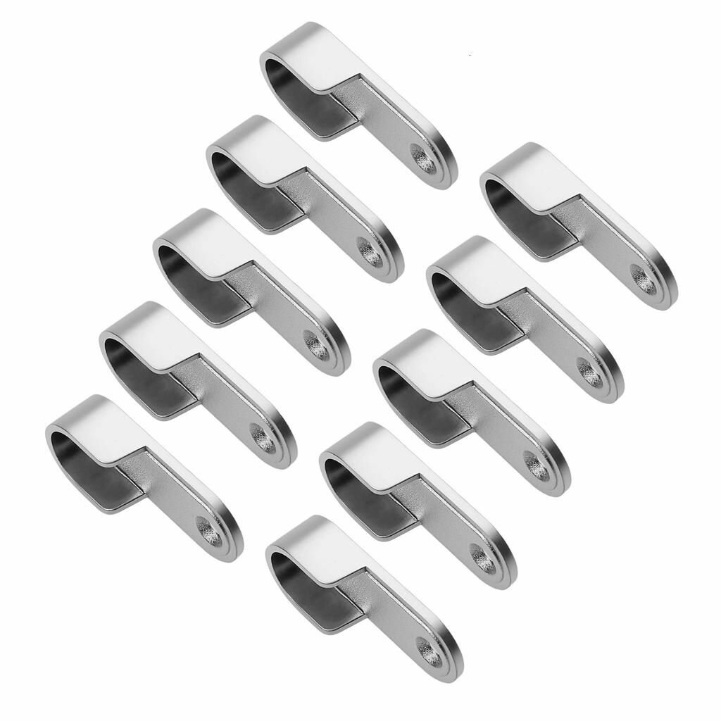 10шт Круглых трубчатых кронштейнов-розеток для вешалок для одежды для подвешивания одежды