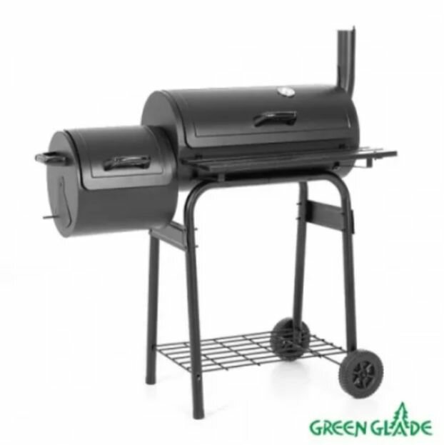 Гриль - коптильня смокер Green Day для барбекю с возможностью горячего копчения