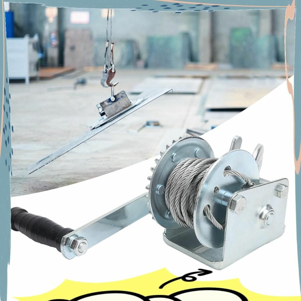 Ручная лебедка, прочная структура, для лодок и трейлеров