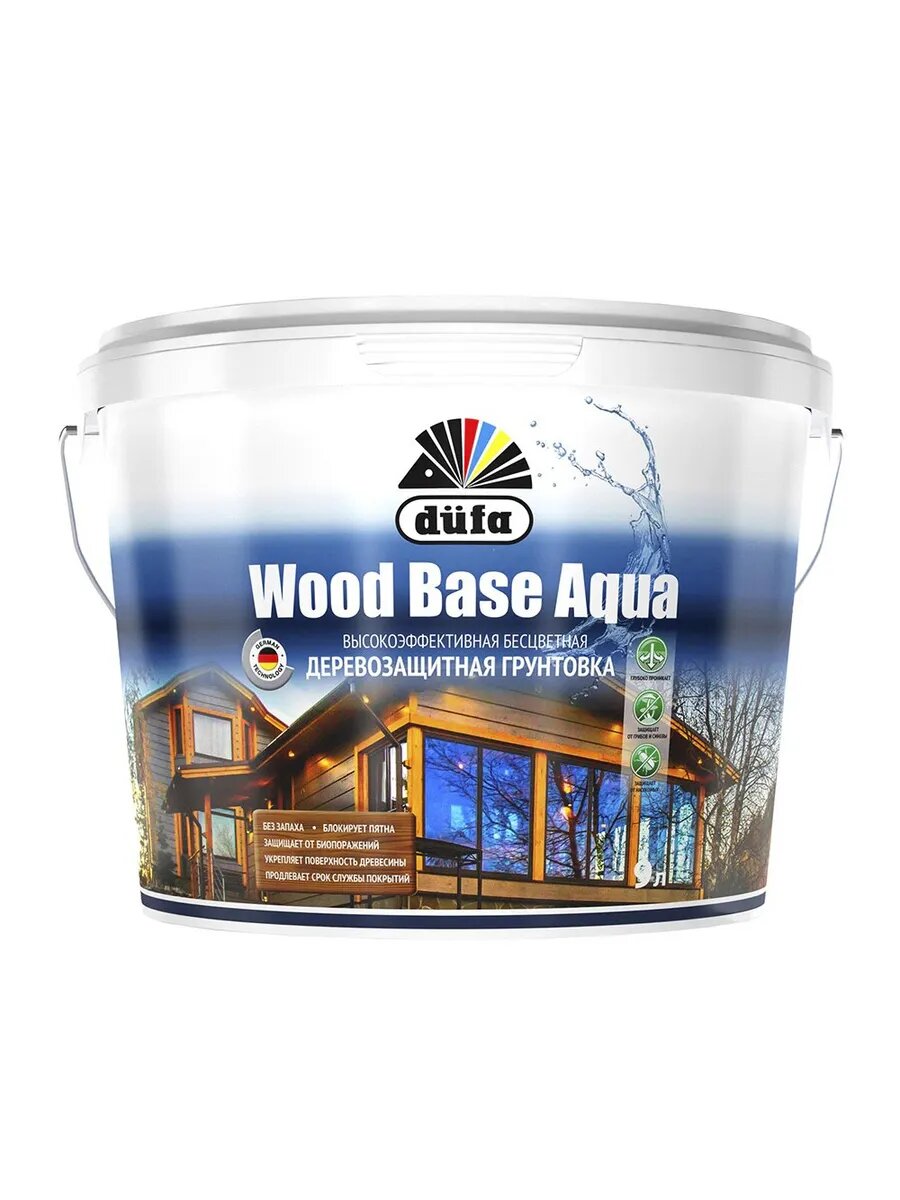 Грунтовка деревозащитная dufa Wood Base Aqua 0,9 л