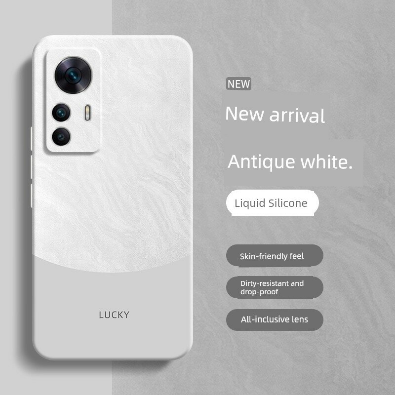 Чехол для смартфона Redmi K50 Ultra Edition из силикона, полная защита, антиударный, цвет античный белый