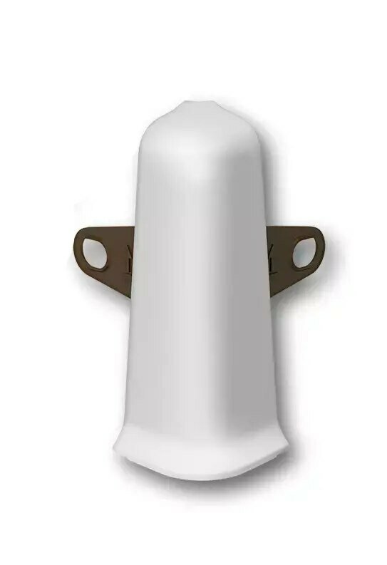 Наружный угол к плинтусу Deconika 100 мм Светло-серый 002, 1 шт.