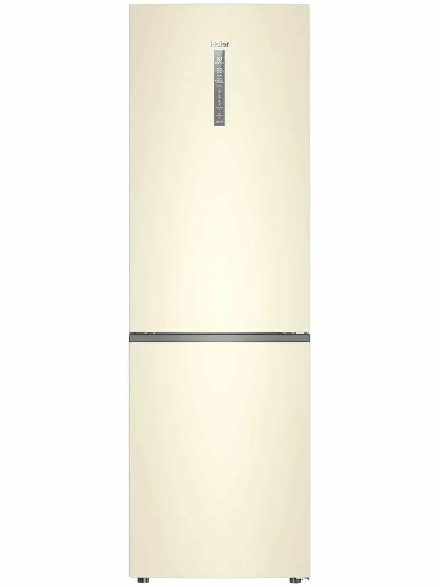 Холодильник HAIER C2F636CCFDU1 Двухкамерный шириной 60 см, полный NO FROST, Зона свежести, Тихий 39 дБ, А+, Бежевый — фото 1
