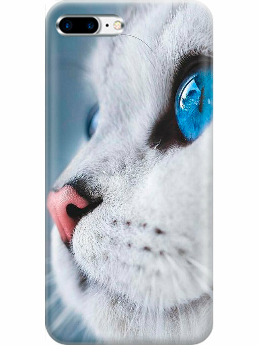 Силиконовый чехол на Apple iPhone 8 Plus / 7 Plus / Эпл Айфон 7 Плюс / 8 Плюс с рисунком "Кошачий взгляд"