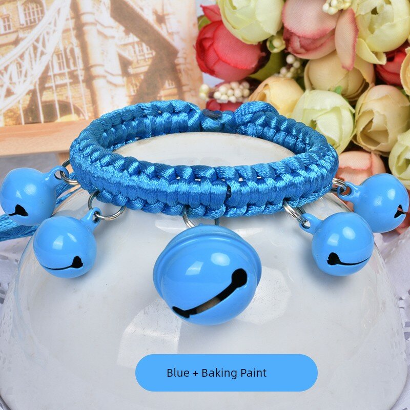 Плетеный ошейник-колокольчик для собак (Тедди, Пудель, Шнауцер), ошейник-подвеска для маленьких собак, аксессуары для