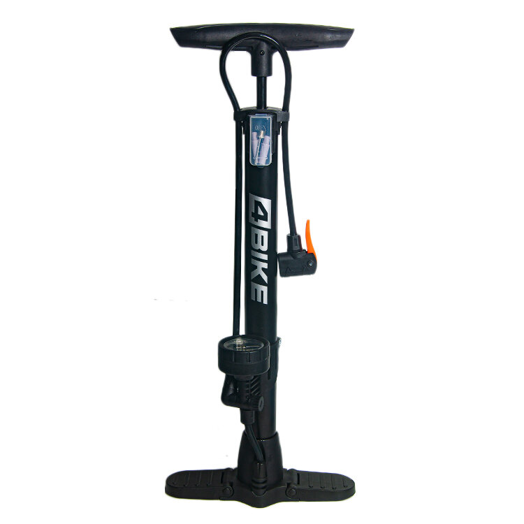 Насос 4BIKE ARV-6338N, напольный со шлангом, max 140 psi, с манометром, пластик/сталь, f/v, a/v