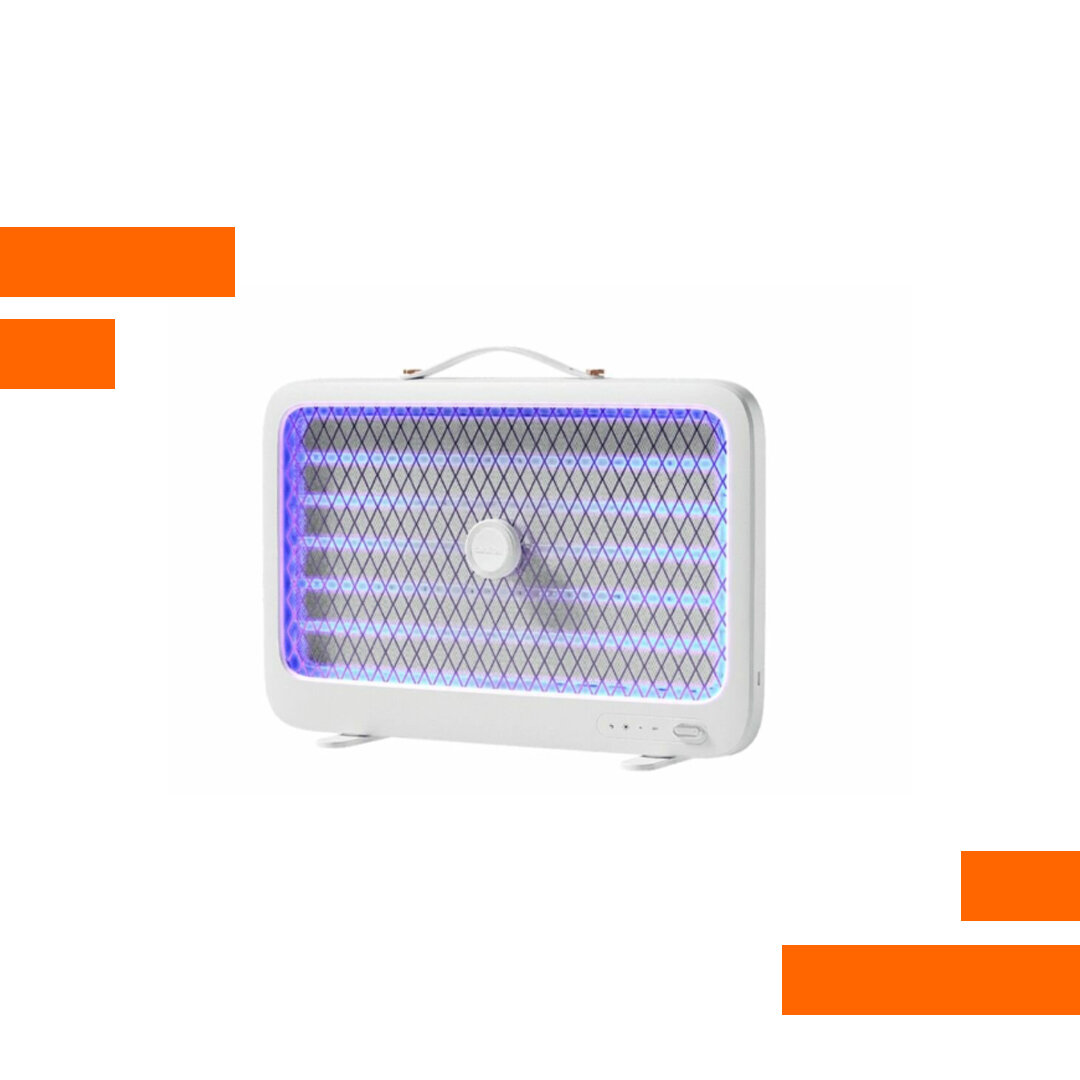 Лампа антимоскитная Qualitell Mosquito Killer Lamp K6 (ZSC242115) white, 2000 mAh, радиус 20 м², напряжение 3500 В