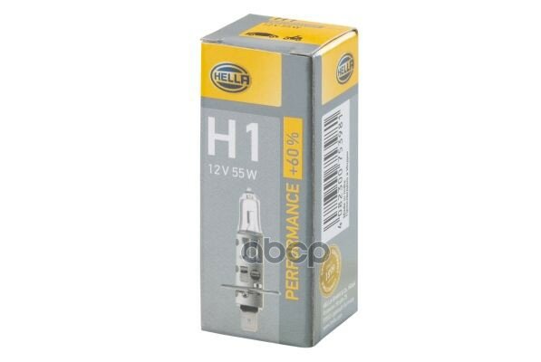 Лампа галогеновая Hella H1 P14.5s 12V 55W 1 шт. HELLA арт. 8GH223498211