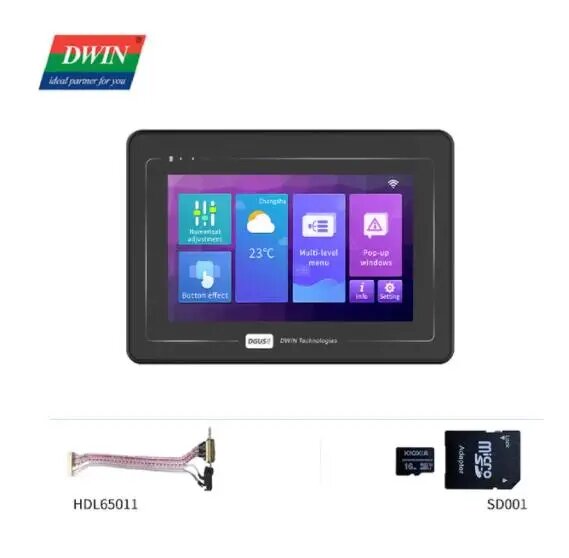 DWIN 7" TFT экран с CTP и аксессуарами DMG10600T070_A5W