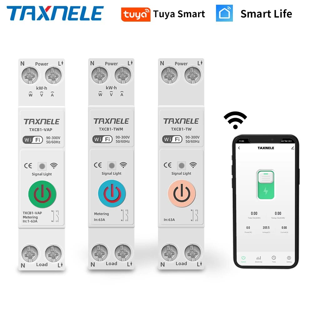 Умный выключатель Wi-Fi APNEU 16A TXCB1-TWM