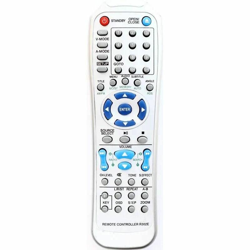 Пульт R302E для DVD-плееров Elenberg, Hyundai, Sitronics, Supra