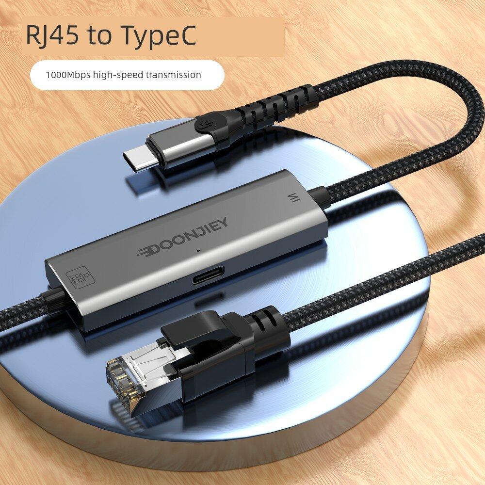Сетевой кабель для прямого подключения к порту Type-C, сетевой порт RJ45, высокоскоростная внешняя гигабитная сетевая