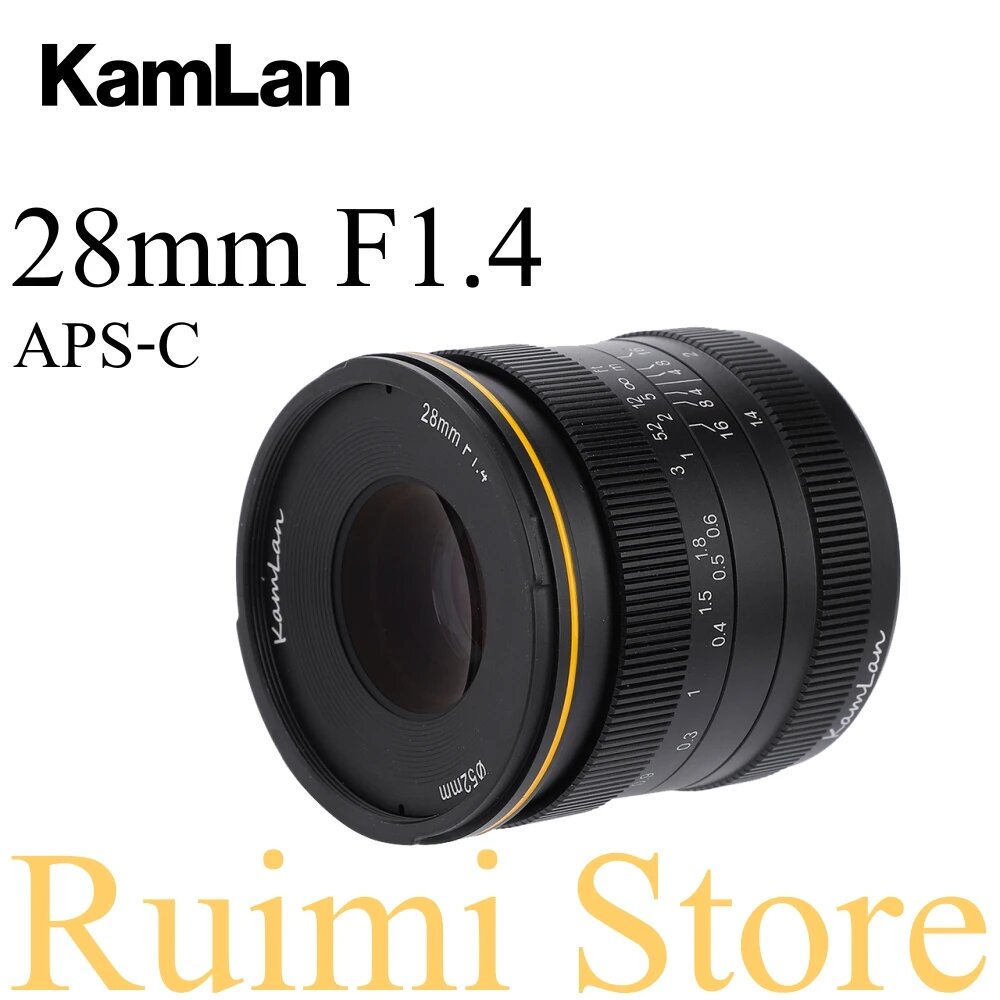 Kamlan 28mm f1.4 M43 для беззеркальных камер