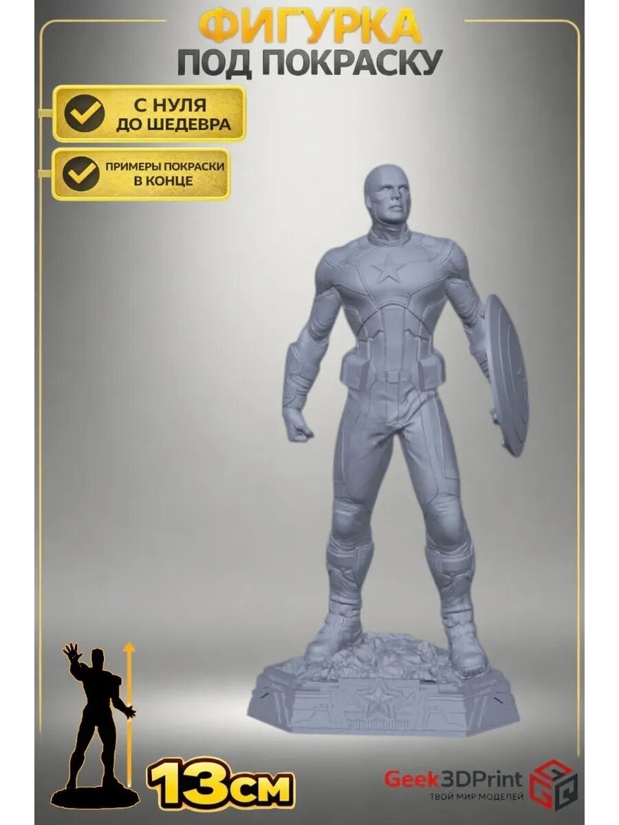 Фигурка Captain America/Капитан Америка-модель под покраску