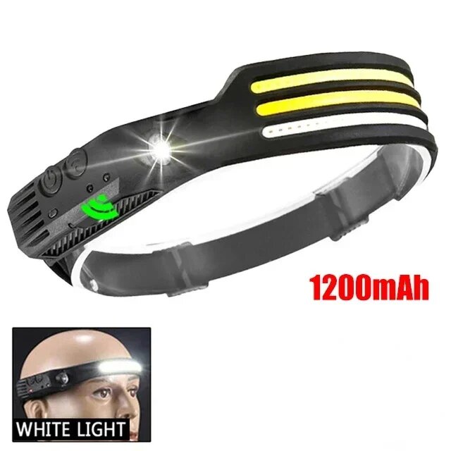 Налобный фонарь XIWANGFIRE, белый свет, Set C, 1200mAh