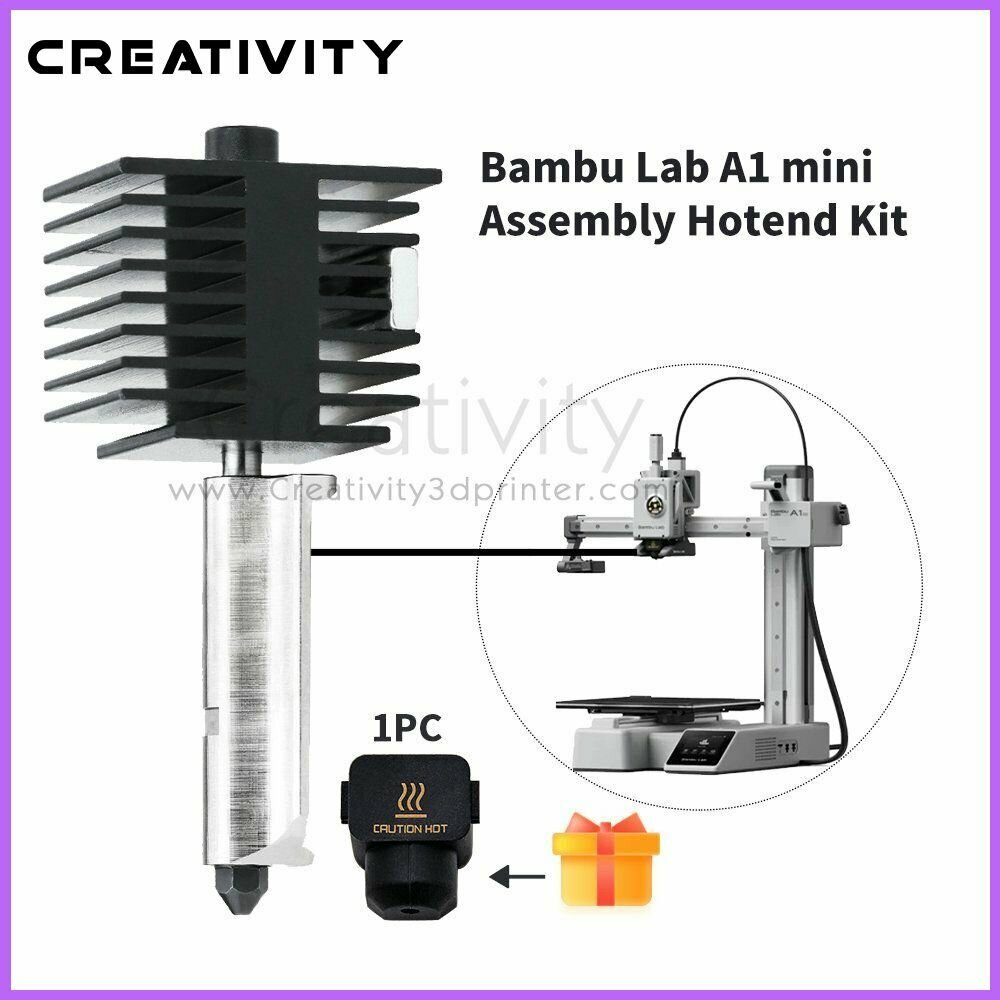 BamBu labA1 mini Hotend Kit 3D-принтер из закаленной стали в сборе-0,4 ММ