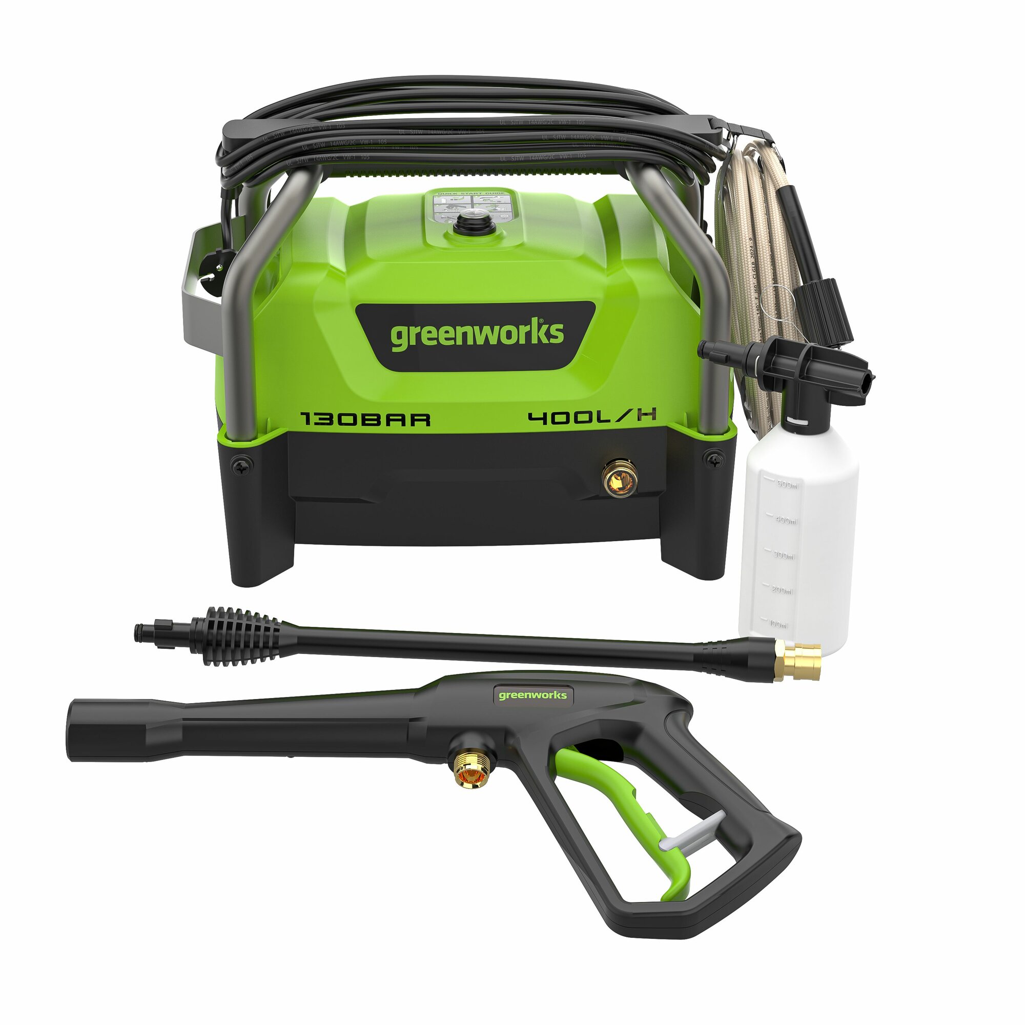 Мойка высокого давления электрическая Greenworks PW3130, 1700 Вт, 130 бар