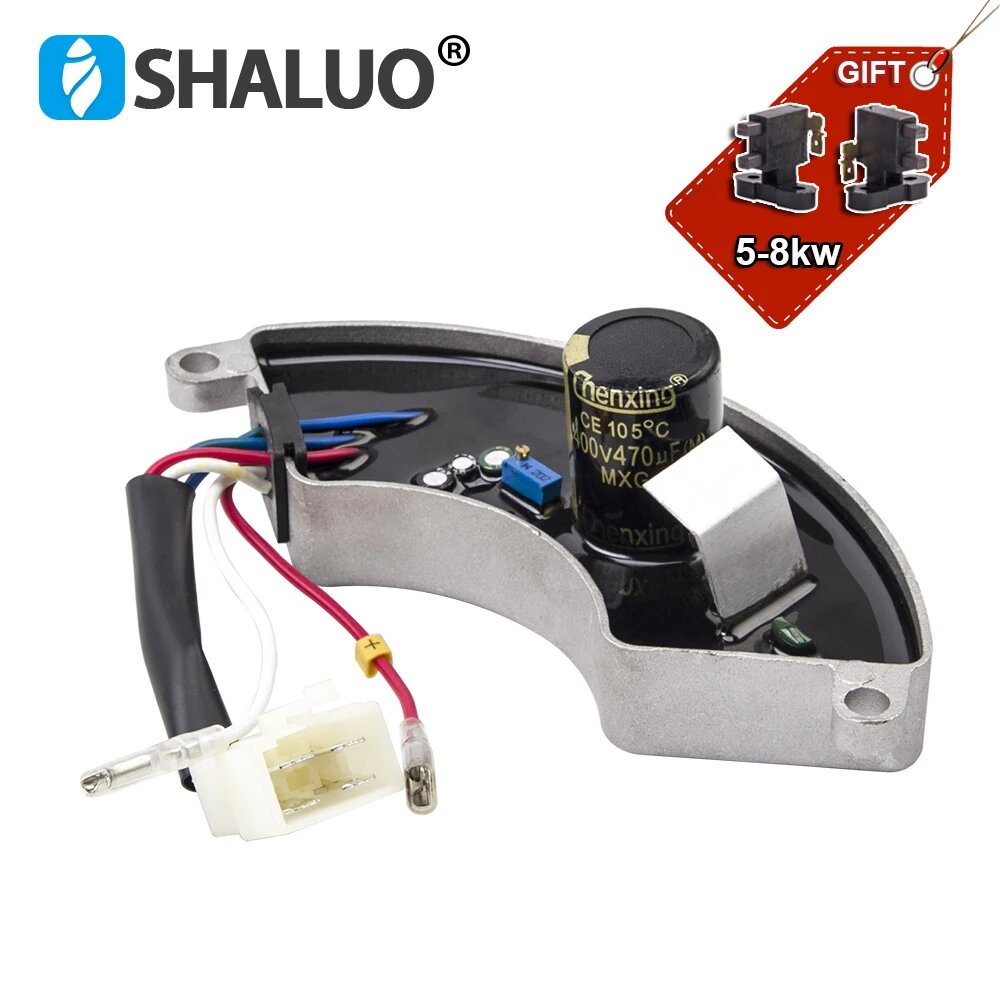 SHALUO AVR для генератора 6.5kw, 1 фаза, 6 проводов