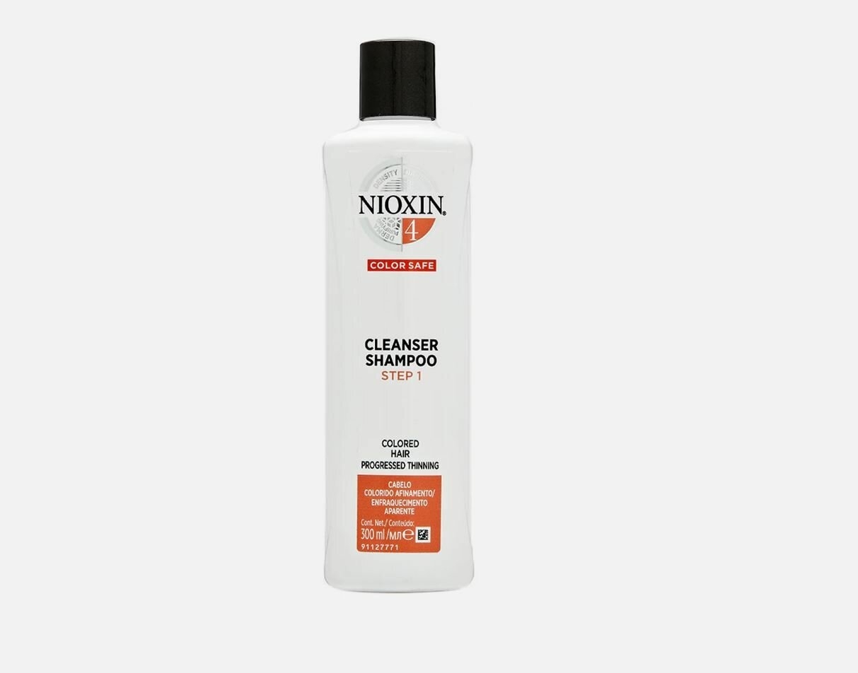 NIOXIN, System 4, Step 1, Очищающий шампунь для окрашенных истонченных волос, 500 мл