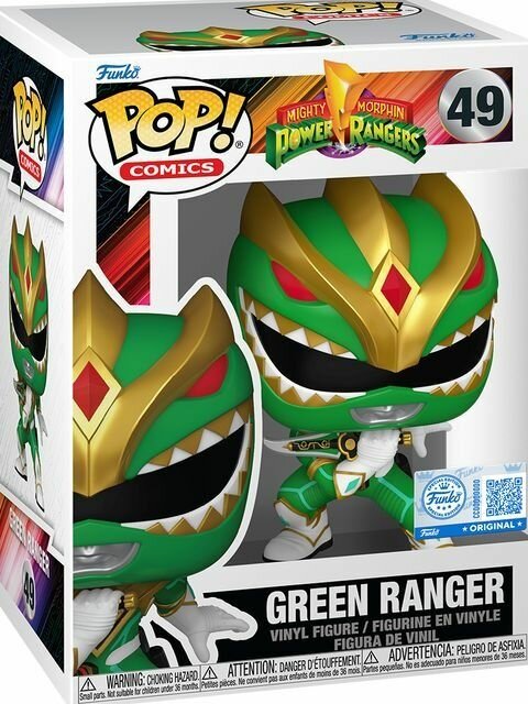 Фигурка Funko Pop Power Rangers - Коллекционная фигурка Green Ranger - Фанко Могучие рейнджеры 49