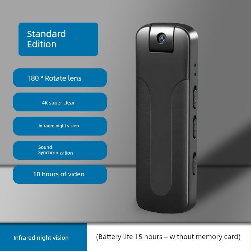 4K Dash-Kamera s nochnym vidom, 6-chasovoy battery bez SD-karty