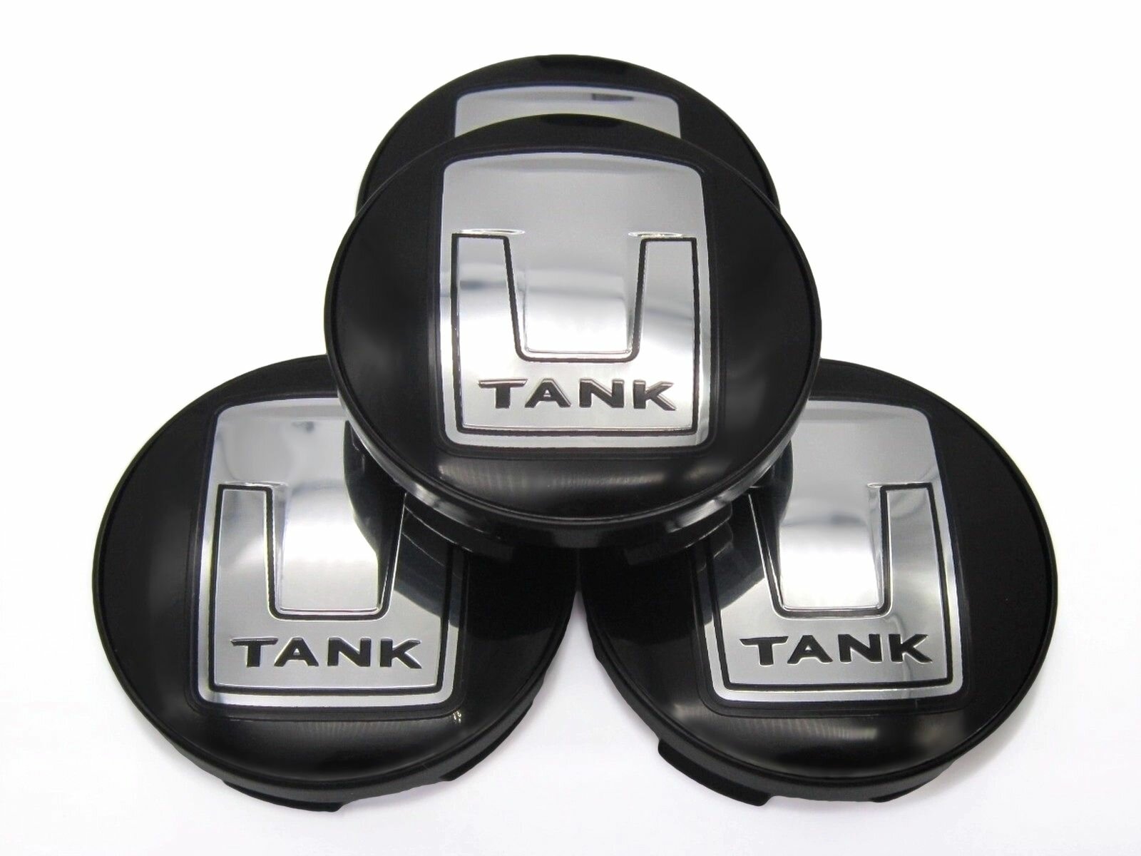 Колпачки, заглушки на литые диски СКАД TANK silver 56/51/12 мм, комплект 4 шт.