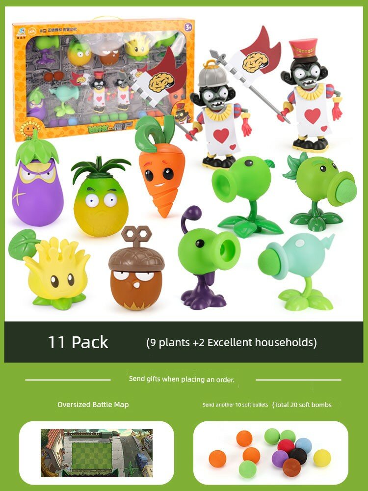Набор «Растения против зомби»: 11 шт. орех-ананас-дуриан