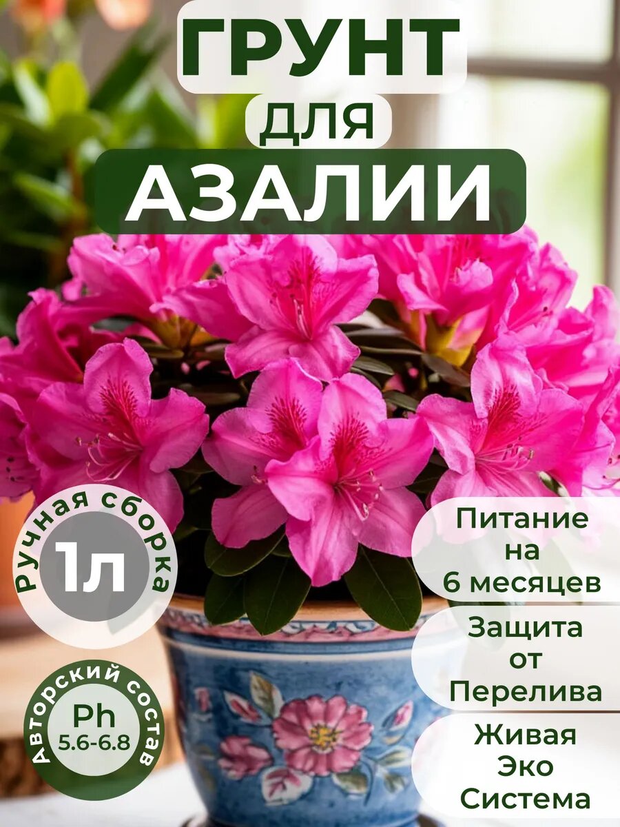 Готовый авторский грунт для Азалии, премиум 1 литр