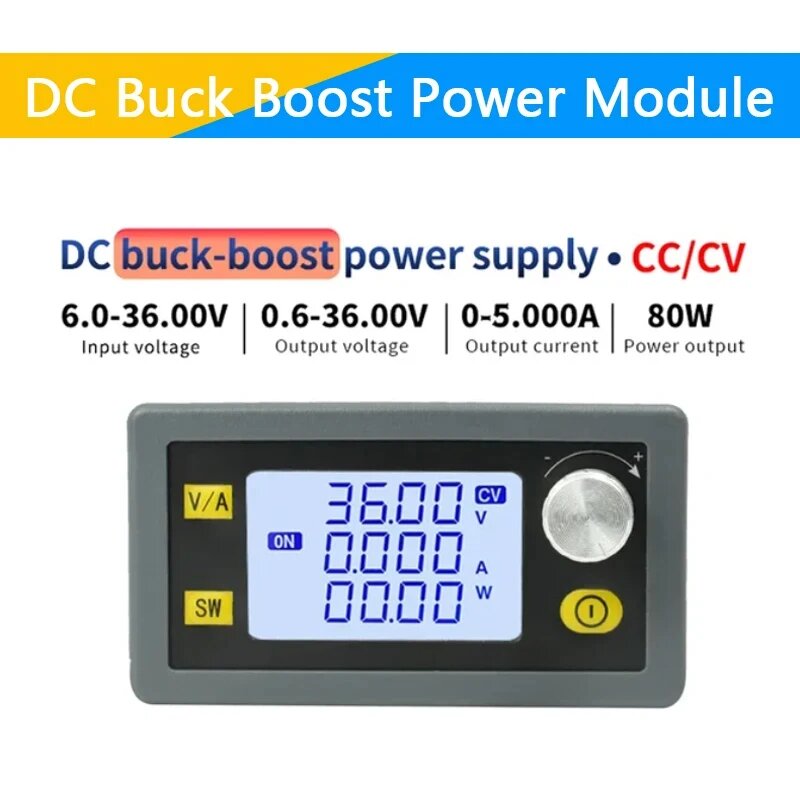 DC buck-boost модуль питания 6-36V 80W CC/CV