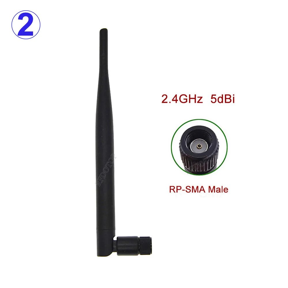 RFDOTOP 2.4ГГц 5дБи Wi-Fi антенна SMA/RP-SMA