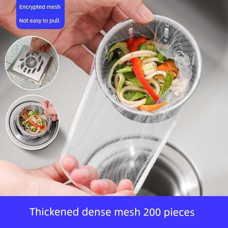 Одноразовая сетка-фильтр для раковины, сливная сетка для кухонной мойки, сетка для сбора остатков пищи, для домашнего