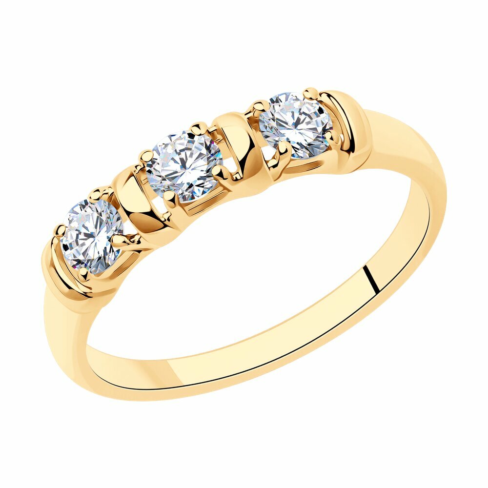 Кольцо Яхонт, серебро, 925 проба, фианит