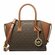 Сумка MICHAEL KORS, фактура стеганая, коричневый