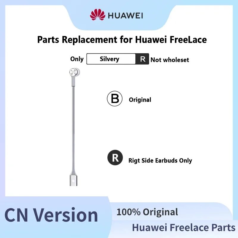 Оригинальный левый/правый наушник HUAWEI FreeLace One Silvery R