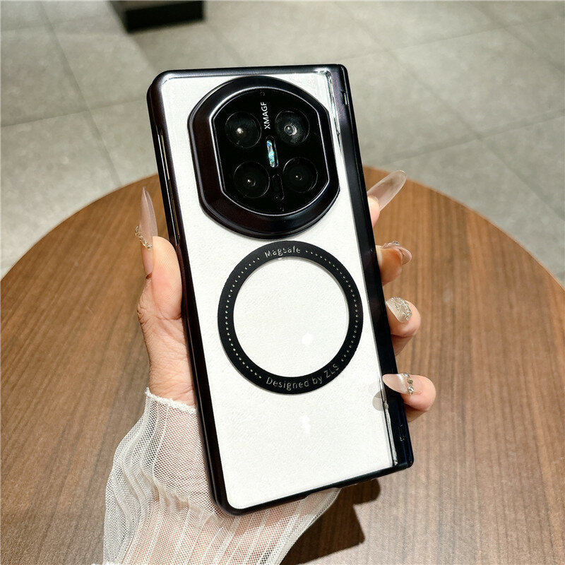 Чехол для Huawei Mate X7/Хуавей Мате X7, soft touch, чехол-кардиомонитор, поликарбонат (PC), защита камеры, ударопрочный, усиленные углы, Huawei, Huawei Mate X7, black,
