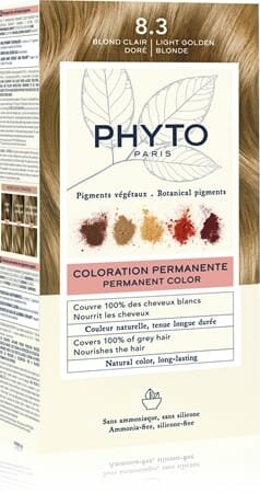 Краска для волос Phyto Color, оттенок 8.3 светлый золотистый блонд, 1 шт